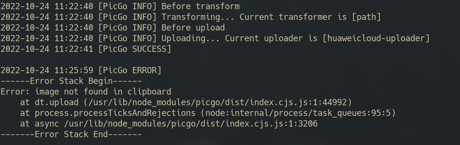 Obsidian 里无法上传图片,picgo 的错误提示为 image not found in clipboard · Issue #137 ...
