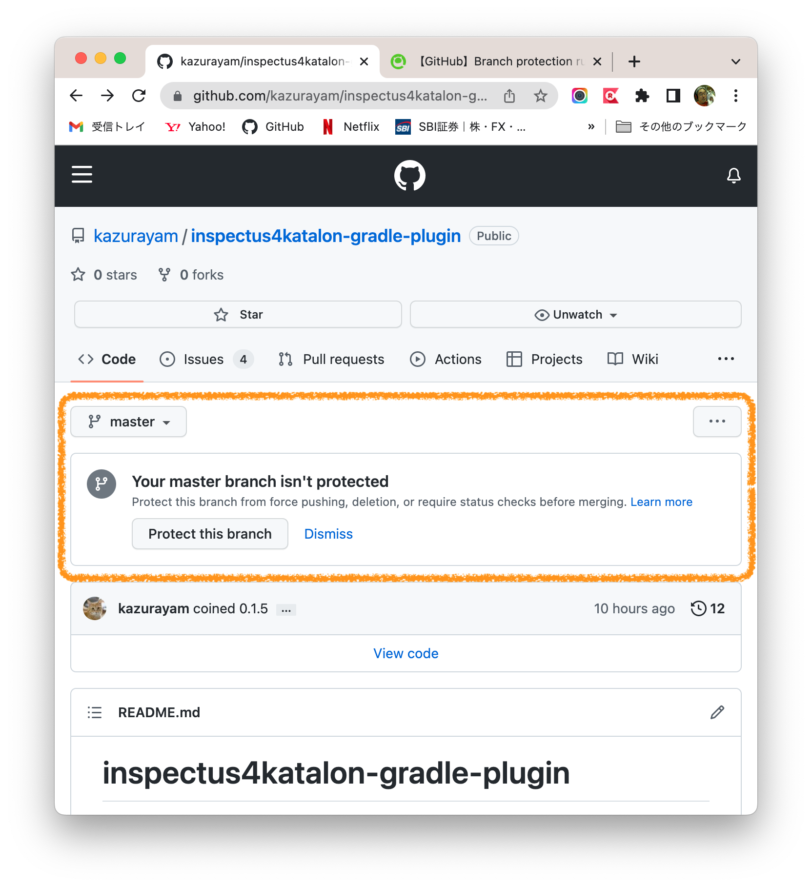 GitHub says "Your master branch isn't protected" / Require status checks before merging · Issue ...