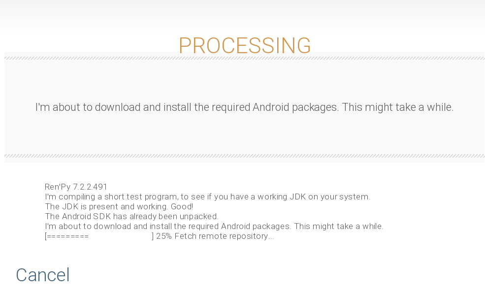 Android Sdk · Issue 1819 · Renpyrenpy · Github
