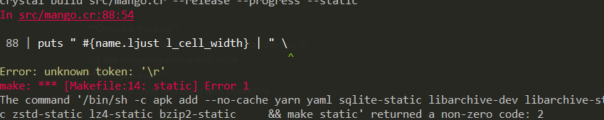 Bug Report Dockerfile Make Failed · Issue 74 · Getmangomango · Github
