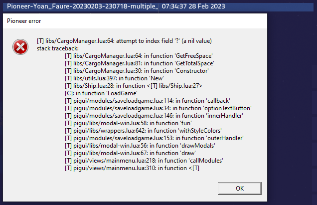 Multiple crashes in Liacecan · Issue #5562 · pioneerspacesim/pioneer · GitHub