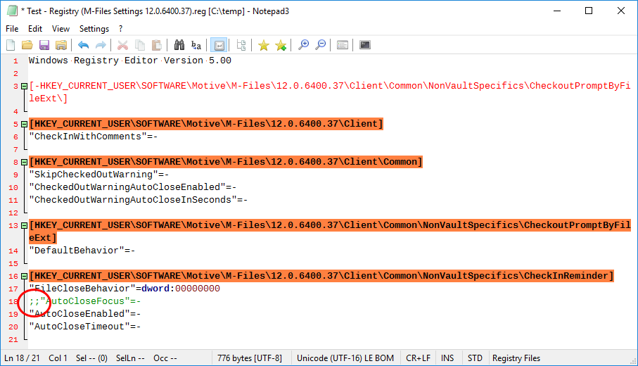 Comment Character For Registry Files Doubled · Issue 363 · Rizonesoftnotepad3 · Github