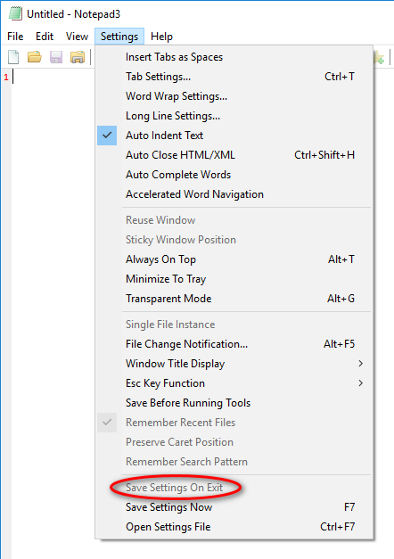 Beta build 997: Save Settings and Notepad3.ini · Issue #505 · rizonesoft/Notepad3 · GitHub