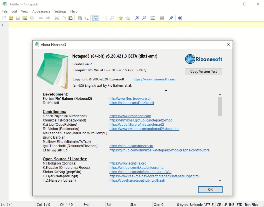 Menu blinking glitch in recent betas · Issue #2256 · rizonesoft/Notepad3 · GitHub