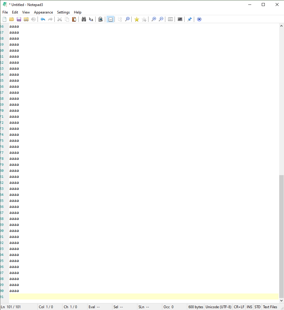 Line Number column overwhelmed when pasting large number of lines (repeat) · Issue #2415 ...