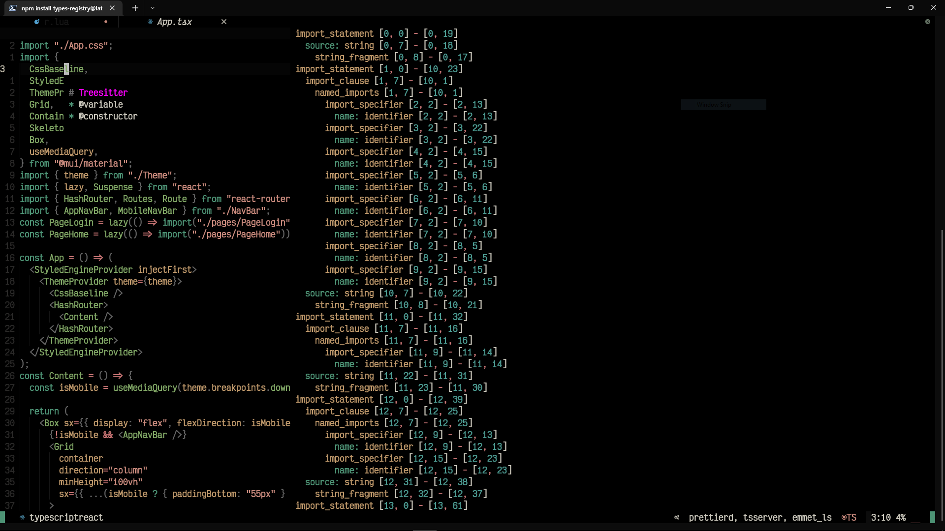 @constructor overriding other captures · Issue #4262 · nvim-treesitter ...