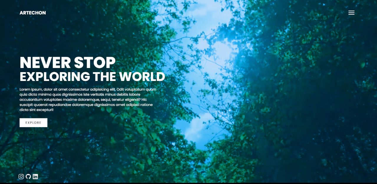 GitHub - ahmetcinaer/website-with-video-background