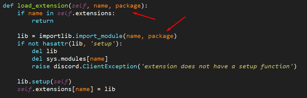 Load an extension from a package · Issue #1703 · Rapptz/discord.py · GitHub