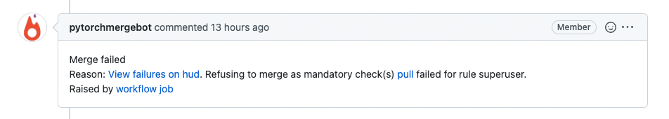 Mergebot failures should link directly to the HUD page for the failing checks · Issue #568 ...