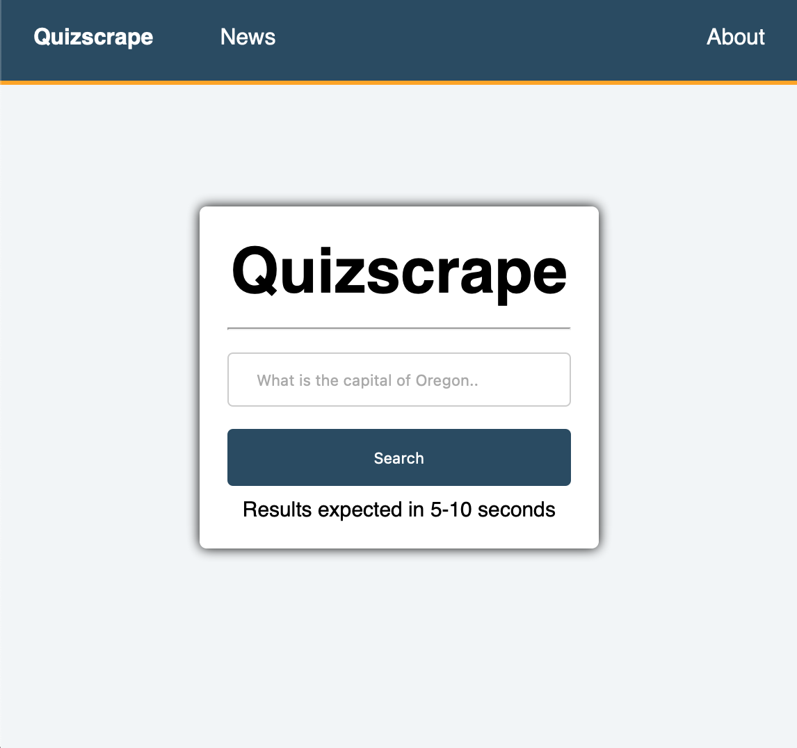 GitHub - David-Mahannah/Quizscrape: A study in the risks of internet ...
