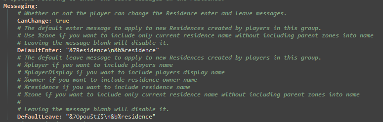 Residence enter/leave TitleBar message placeholder %subtitle% or \n does not work. · Issue #1082 ...