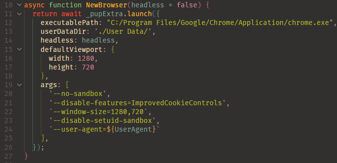 Switch profile on Chrome · Issue #7054 · puppeteer/puppeteer · GitHub