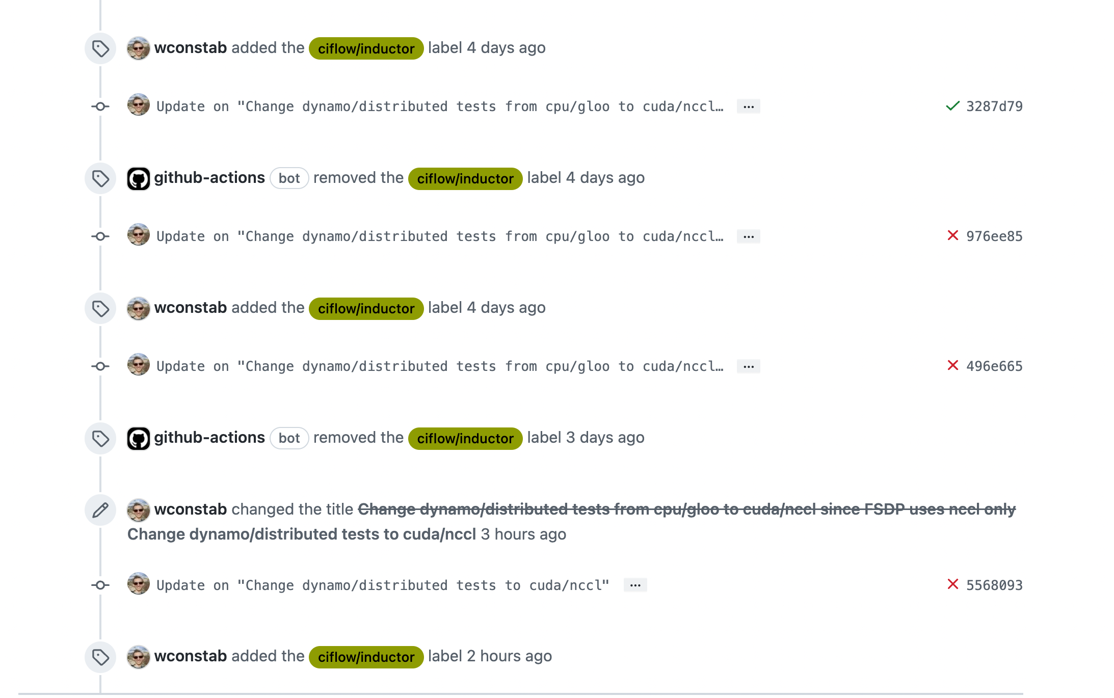 `clflow/inductor` label is auto-removed after a push to a PR · Issue #88126 · pytorch/pytorch ...