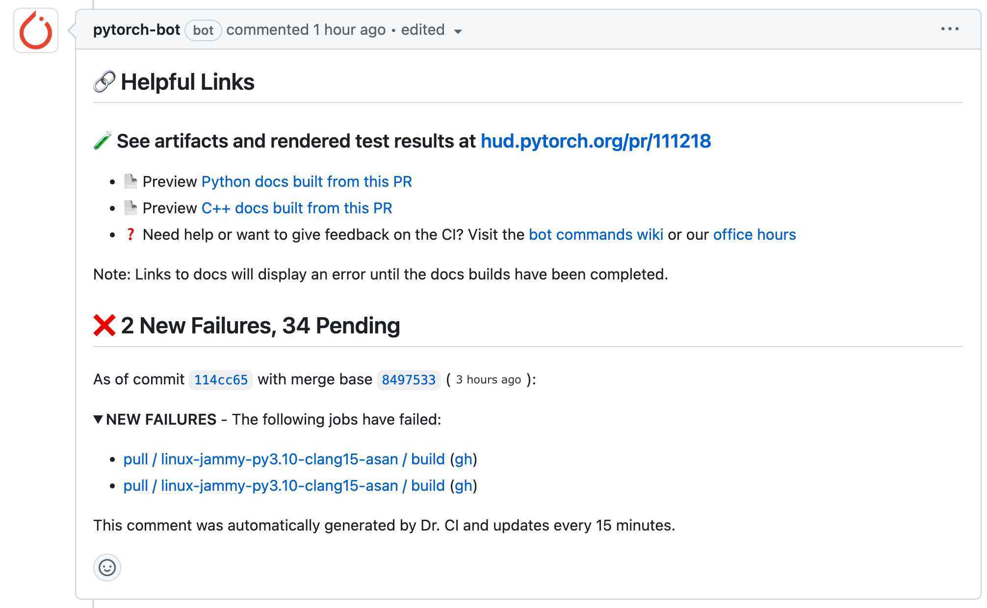 Dr. CI showing the same job twice · Issue #4633 · pytorch/test-infra ...