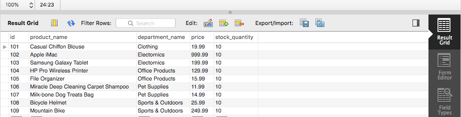 bamazon | Bamazon is an Amazon-like storefront displayed through the Terminal using node.js and ...