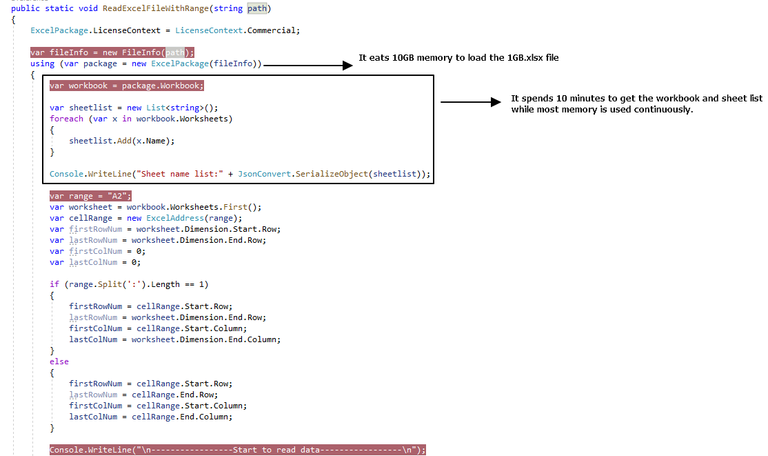 Failed to read big excel file · Issue #400 · EPPlusSoftware/EPPlus · GitHub