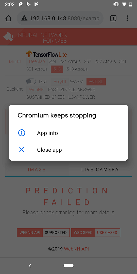 [WebGL][Example] DeepLab(without Atrous) does not work when tfjs-core is upgraded to 1.2.0 ...