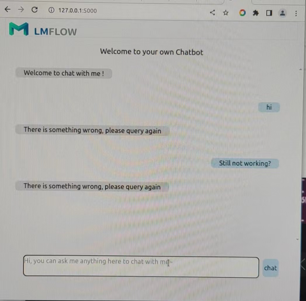 app.py not working · Issue #128 · OptimalScale/LMFlow · GitHub
