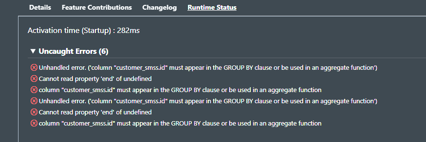 Getting Terminal outputs when writing queries · Issue #457 · cweijan/vscode-database-client · GitHub