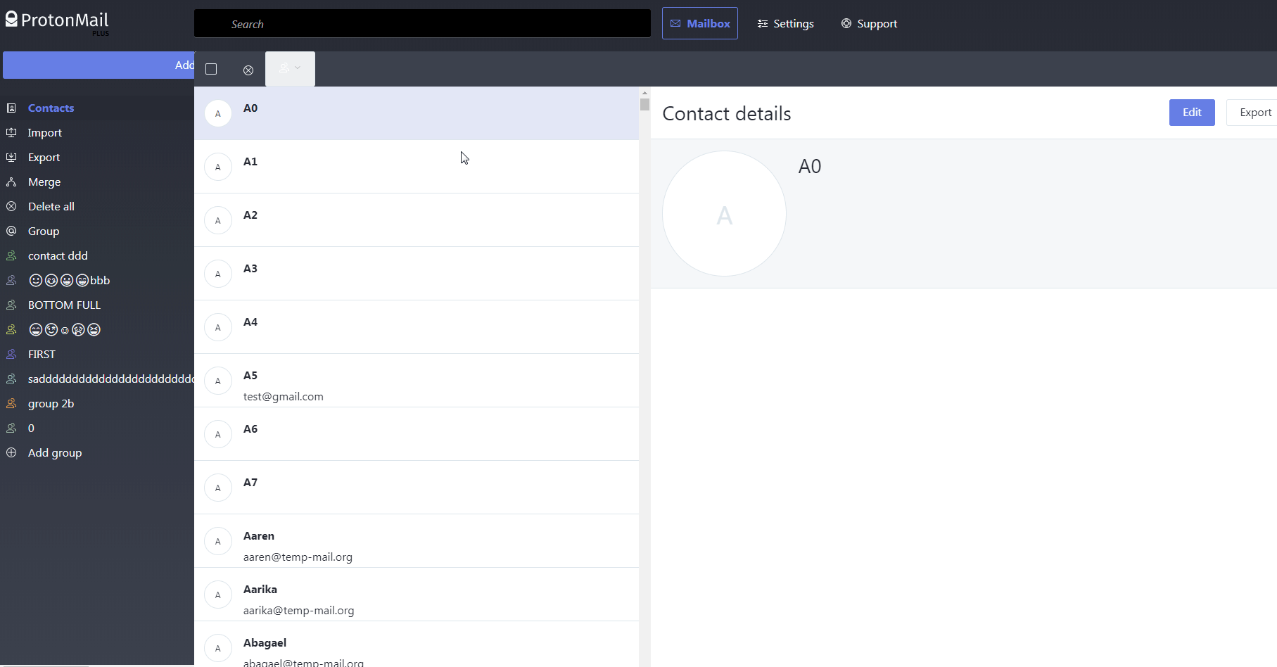 Contacts can't be opened after removing a contact · Issue #70 · ProtonMail/proton-contacts · GitHub