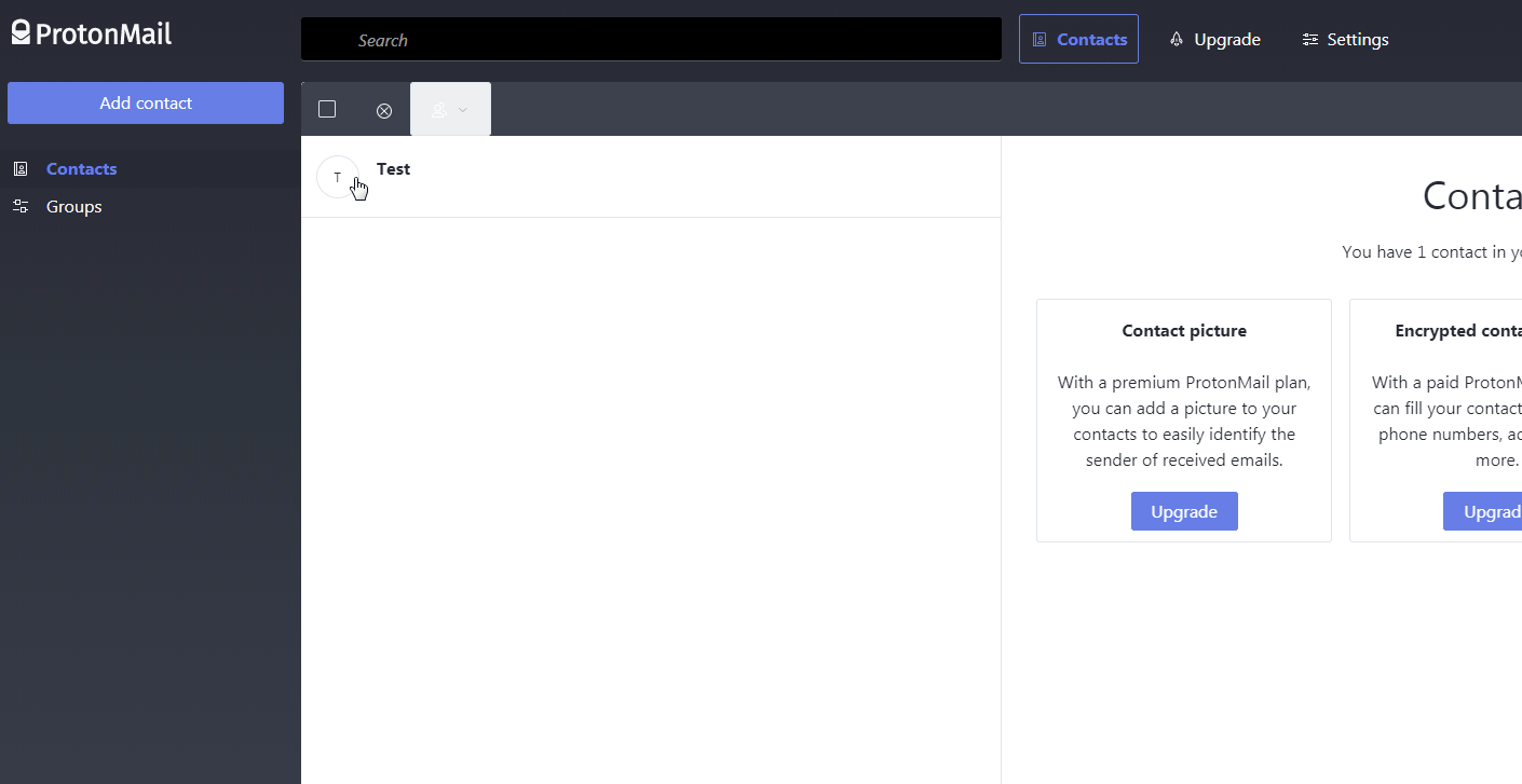Not possible to delete a single contact · Issue #58 · ProtonMail/proton-contacts · GitHub