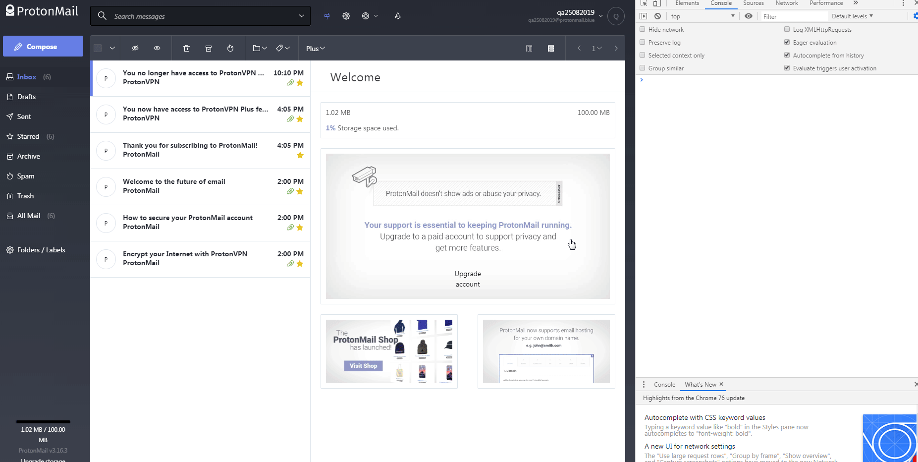 Payment modal doesn't open when arriving to upgrade screen from mailbox ...