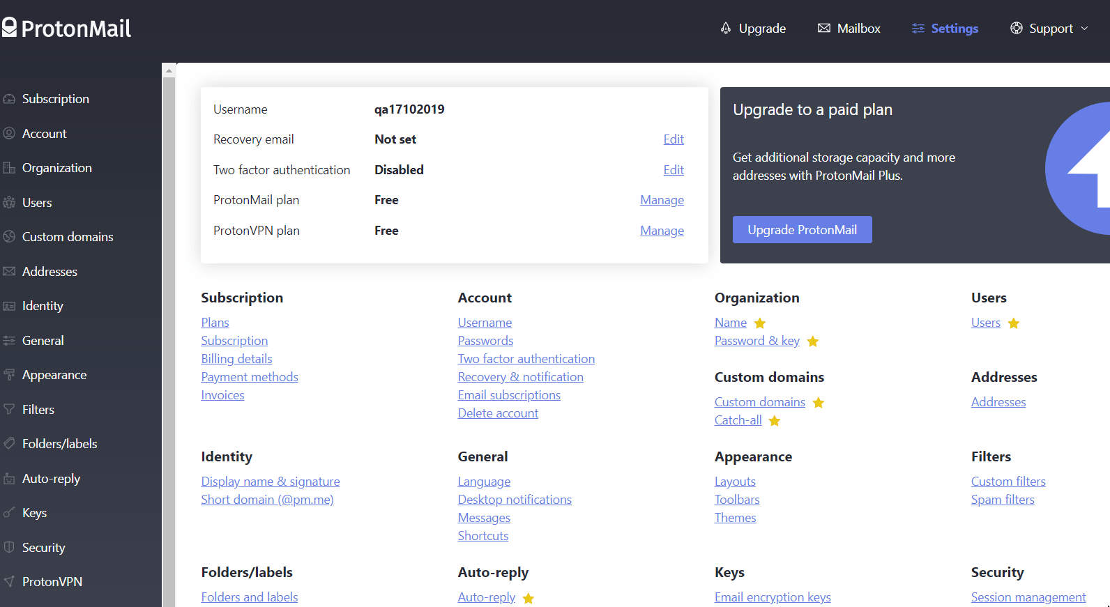 Dashboard anchor links don't navigate to proper part of view · Issue #159 · ProtonMail/proton ...