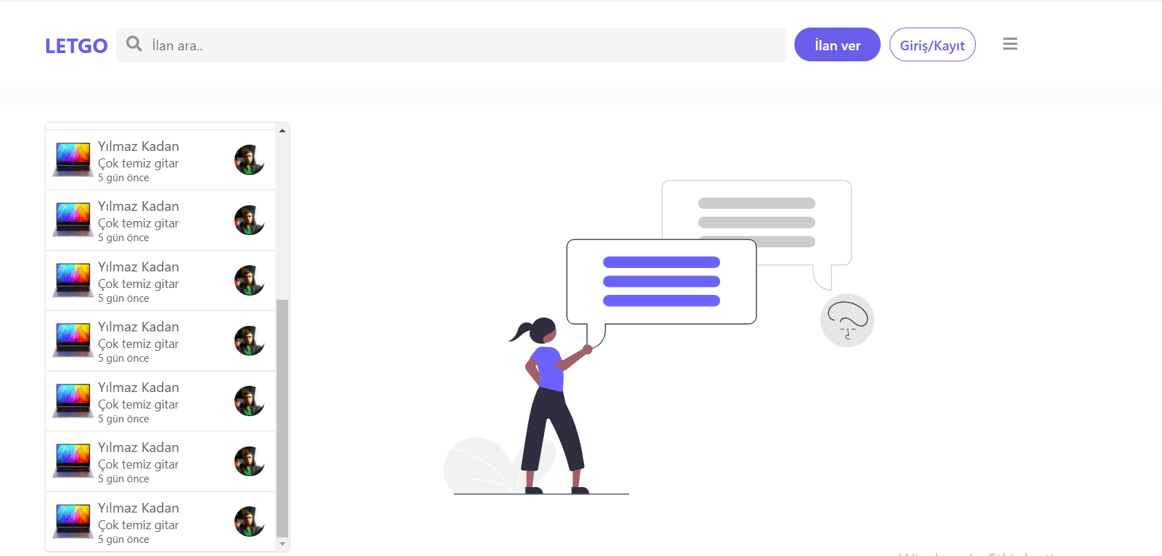 GitHub - YilmazKadan/Letgo-Clone: Letgo sitesinin farklı renkte bir ...