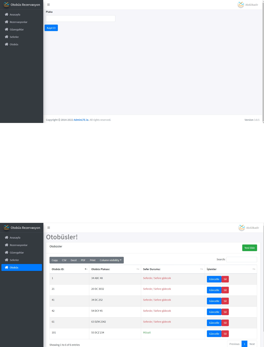Github Yilmazkadanlaravel Oracledb Otobus Rezervasyon Sistemi Laravel Ve Oracle Db Otobüs