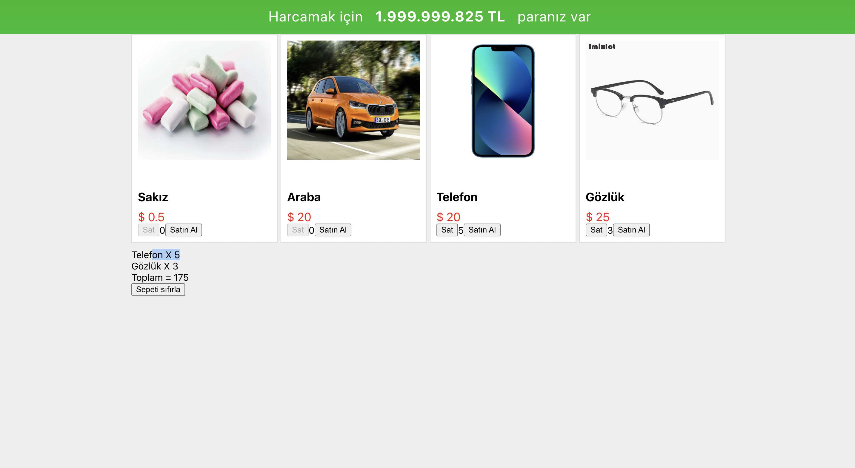 GitHub - YilmazKadan/React-para-harcama-uygulamas-