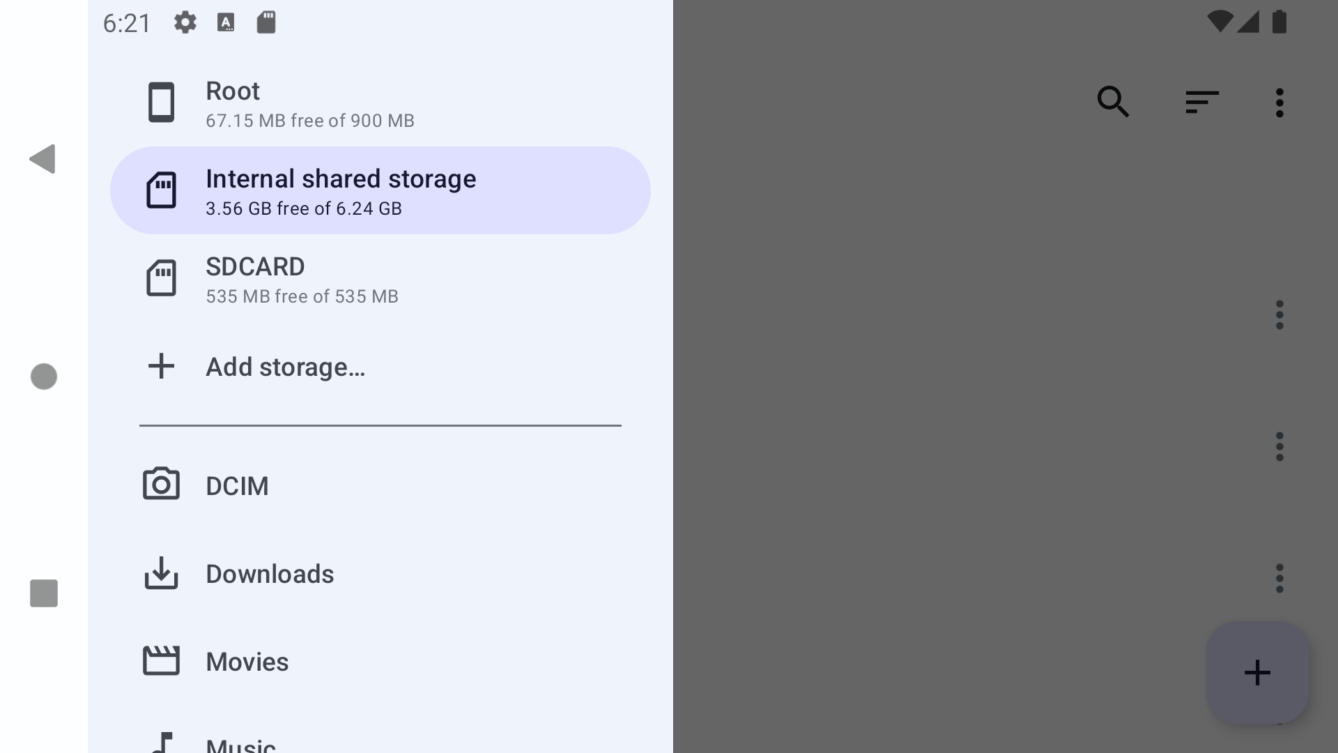 The three dot action item in app bar is behind navigation bar in ...