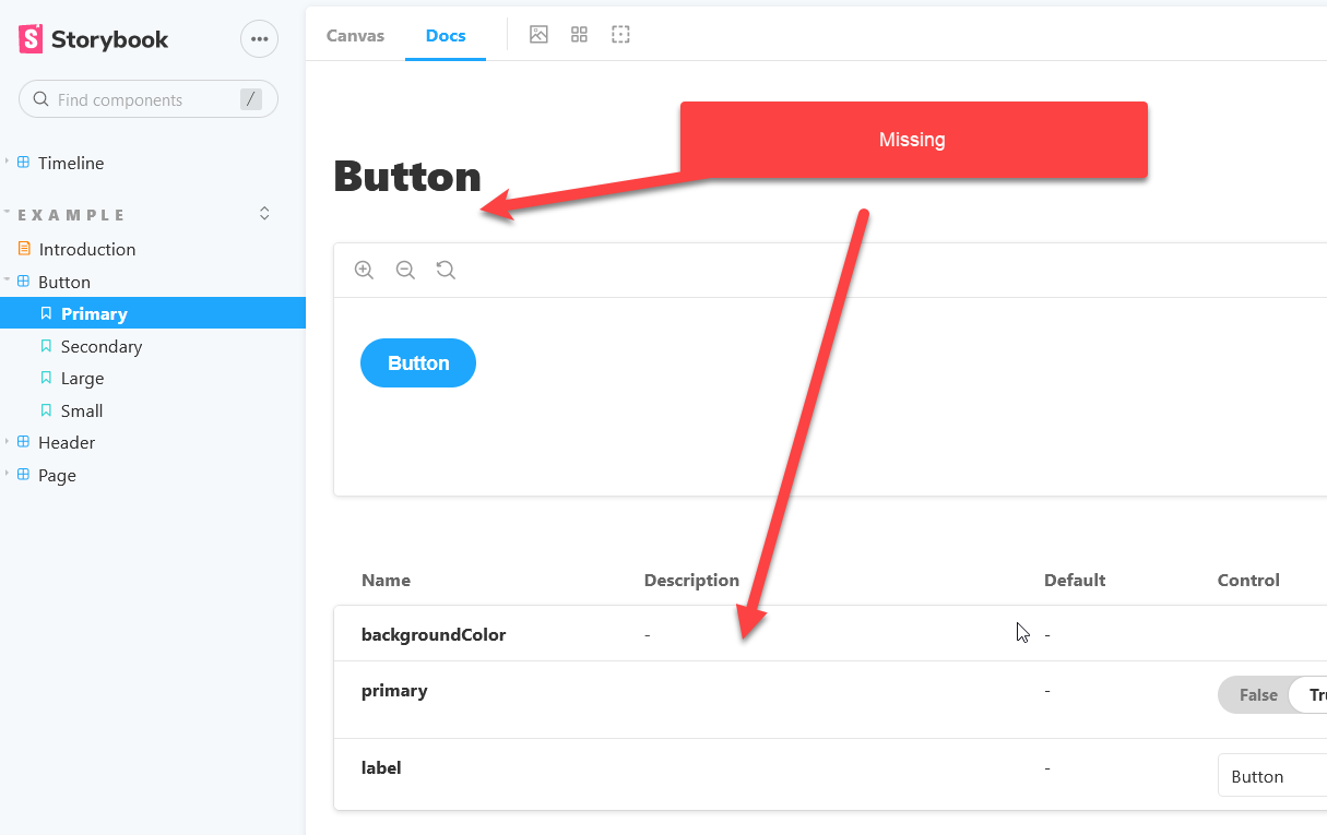 Addon Docs Fails To Extract Documentation From Js Comments If Two