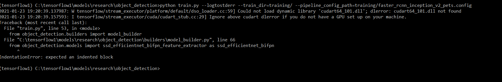 I Am Getting Error Object Detection Builders Import Model Builder · Issue 9663 · Tensorflow