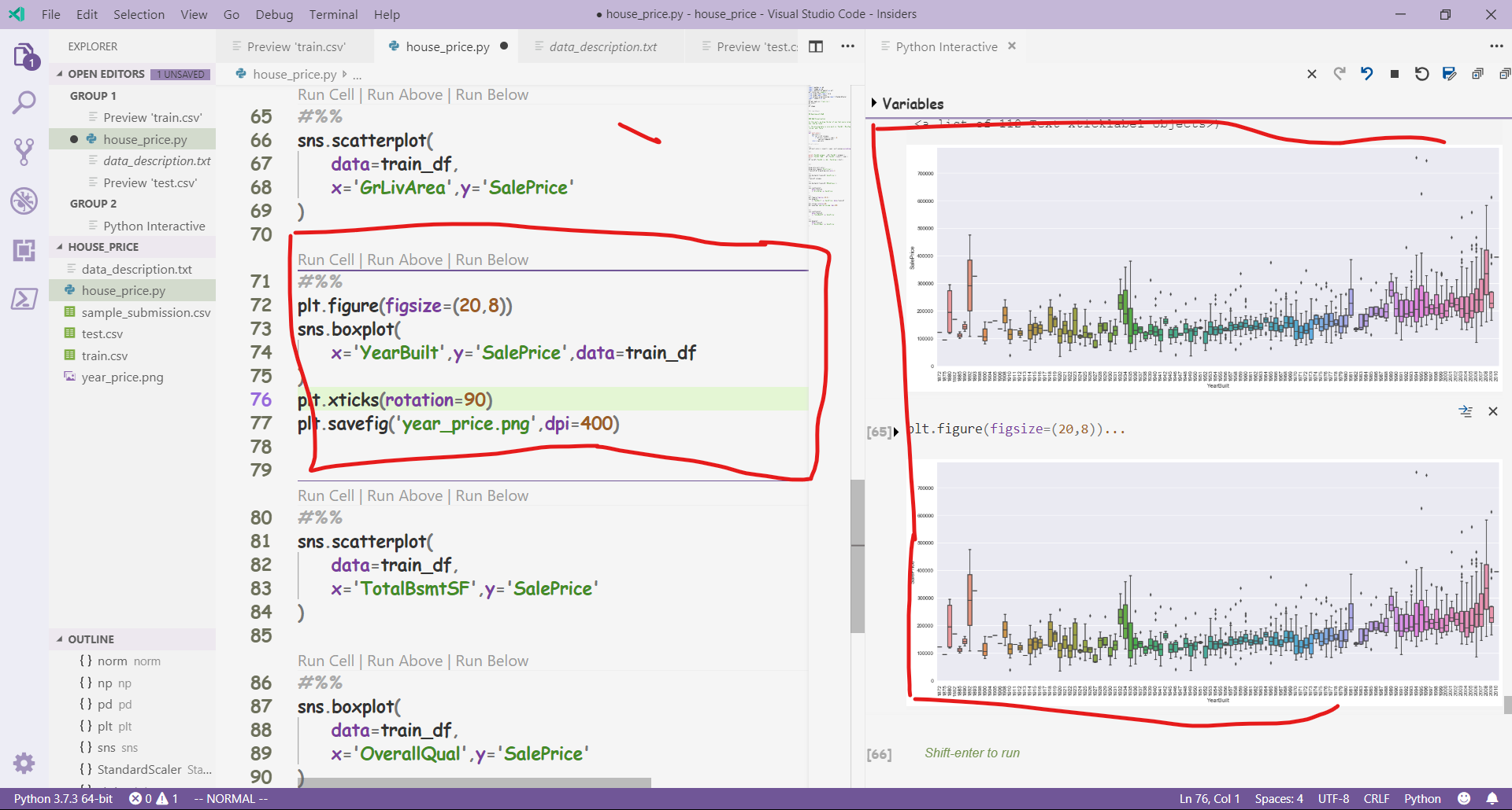 Could Each Cell Have Only One Corresponded Output Tab On The Python 