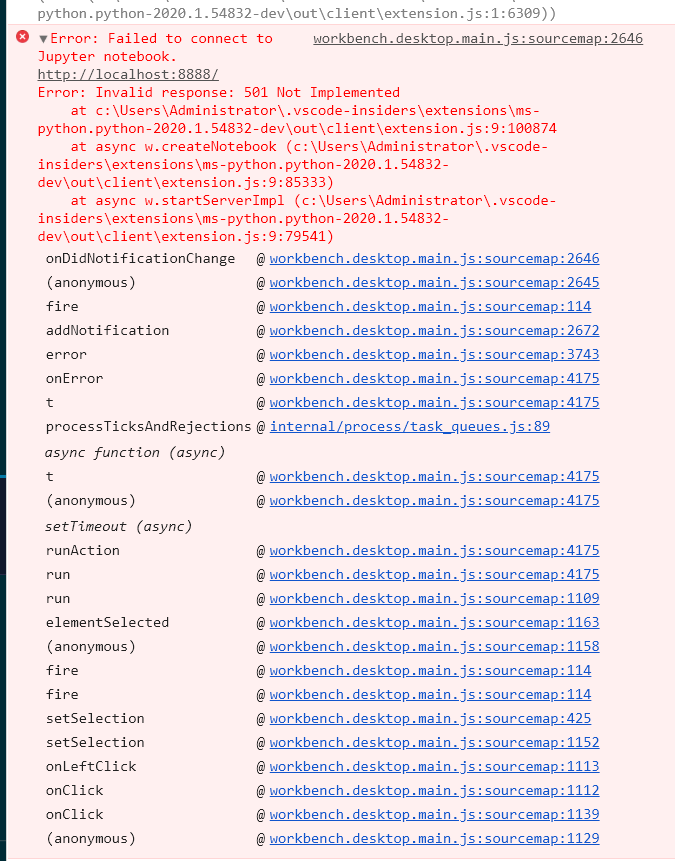 Failed To Connect To Jupyter Notebook · Issue 2525 · Microsoftvscode Jupyter · Github