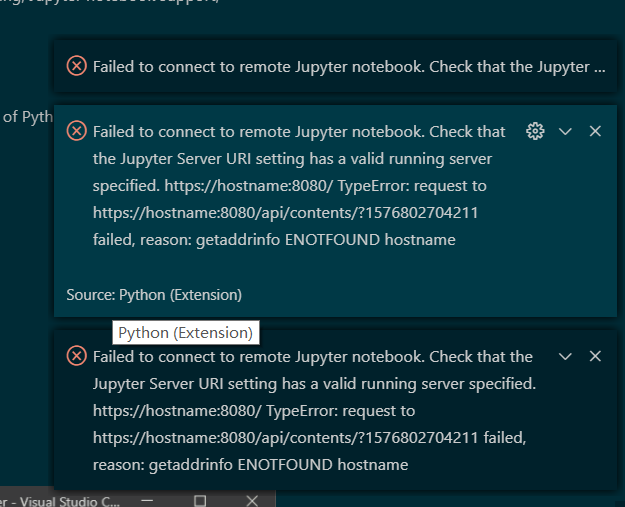 Failed to connect to Jupyter notebook · Issue #2525 · microsoft/vscode-jupyter · GitHub