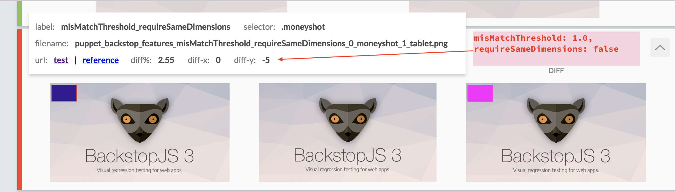 misMatchThreshold Value · Issue #310 · garris/BackstopJS · GitHub