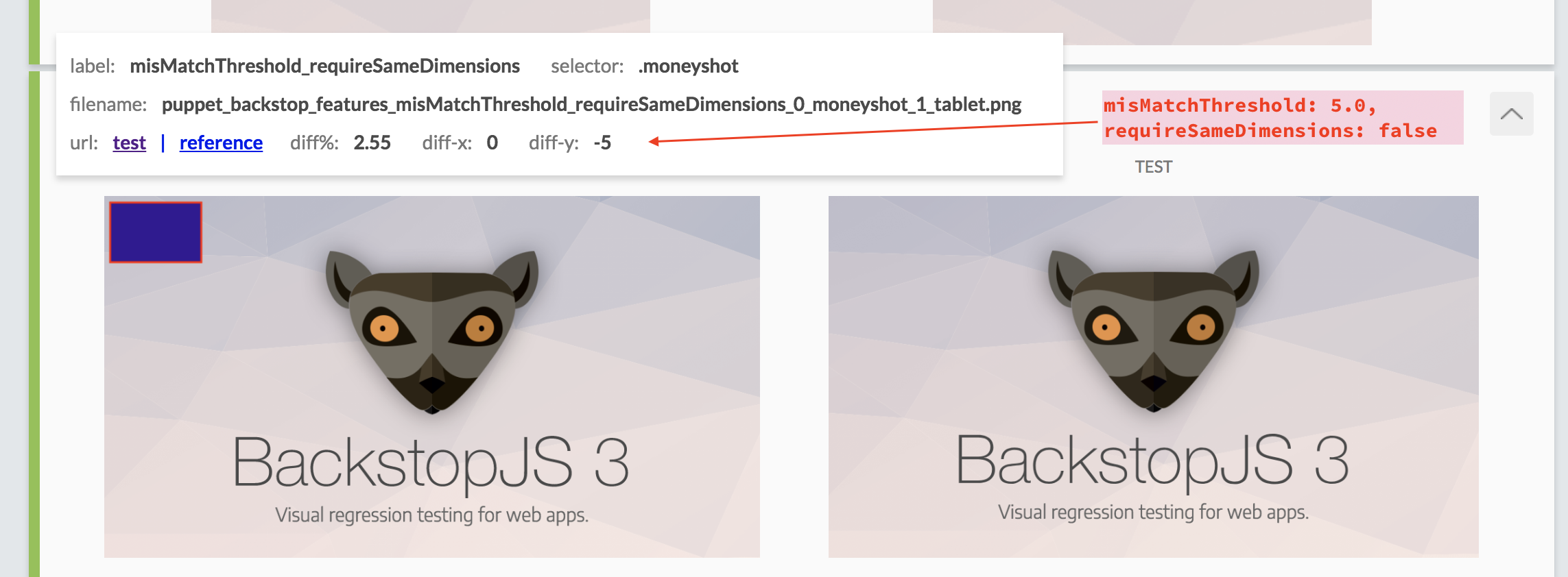 misMatchThreshold Value · Issue #310 · garris/BackstopJS · GitHub