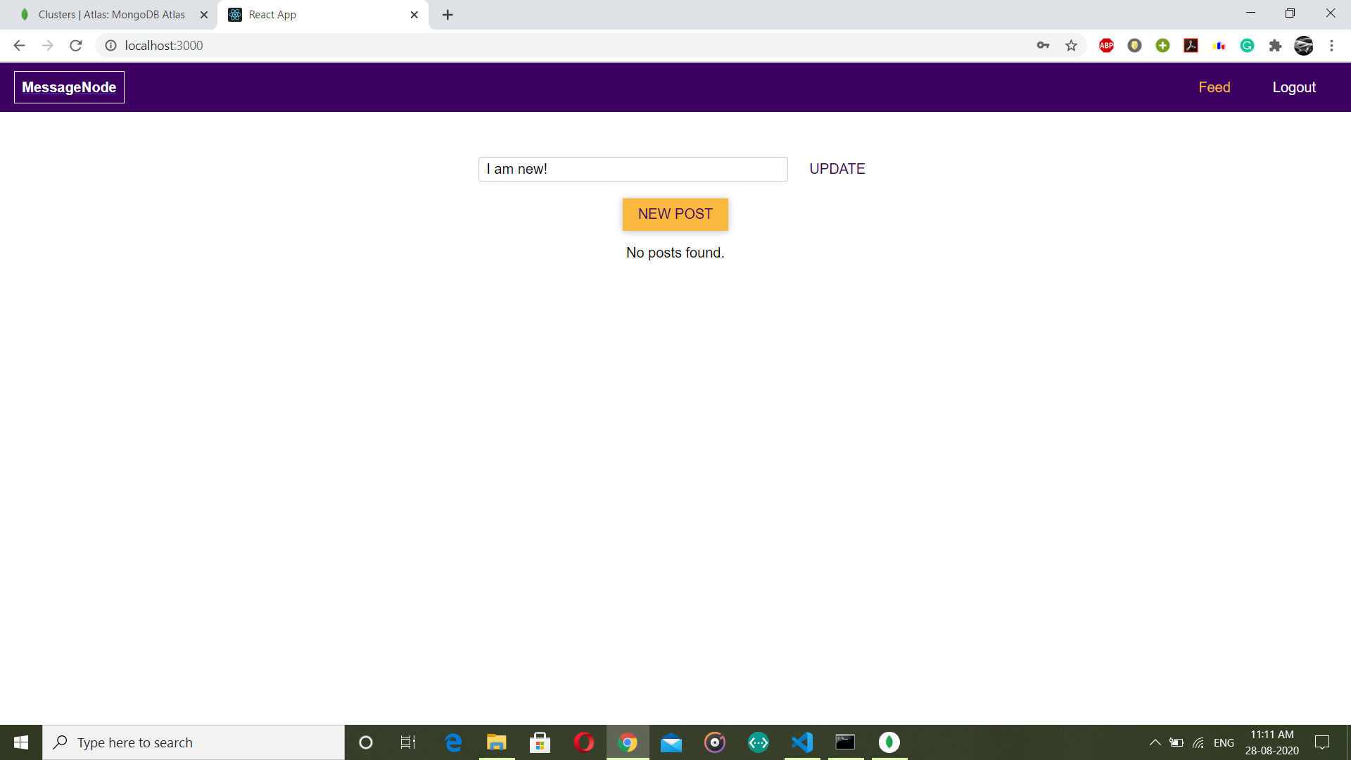GitHub - nihal712/messagenode: Social Media Website using Node.js and React.js