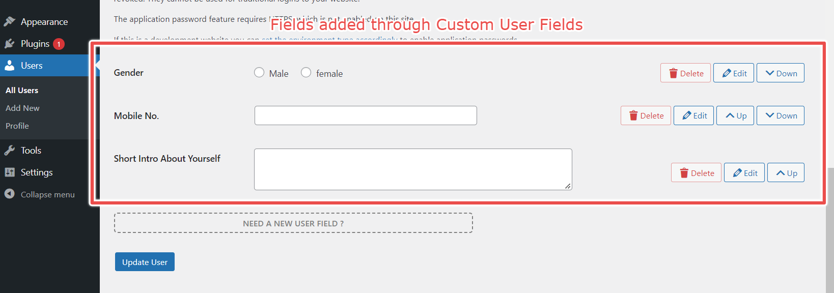 GitHub - shishirraven/custom-user-fields: Custom User Fields is a lightweight plugin that allows ...