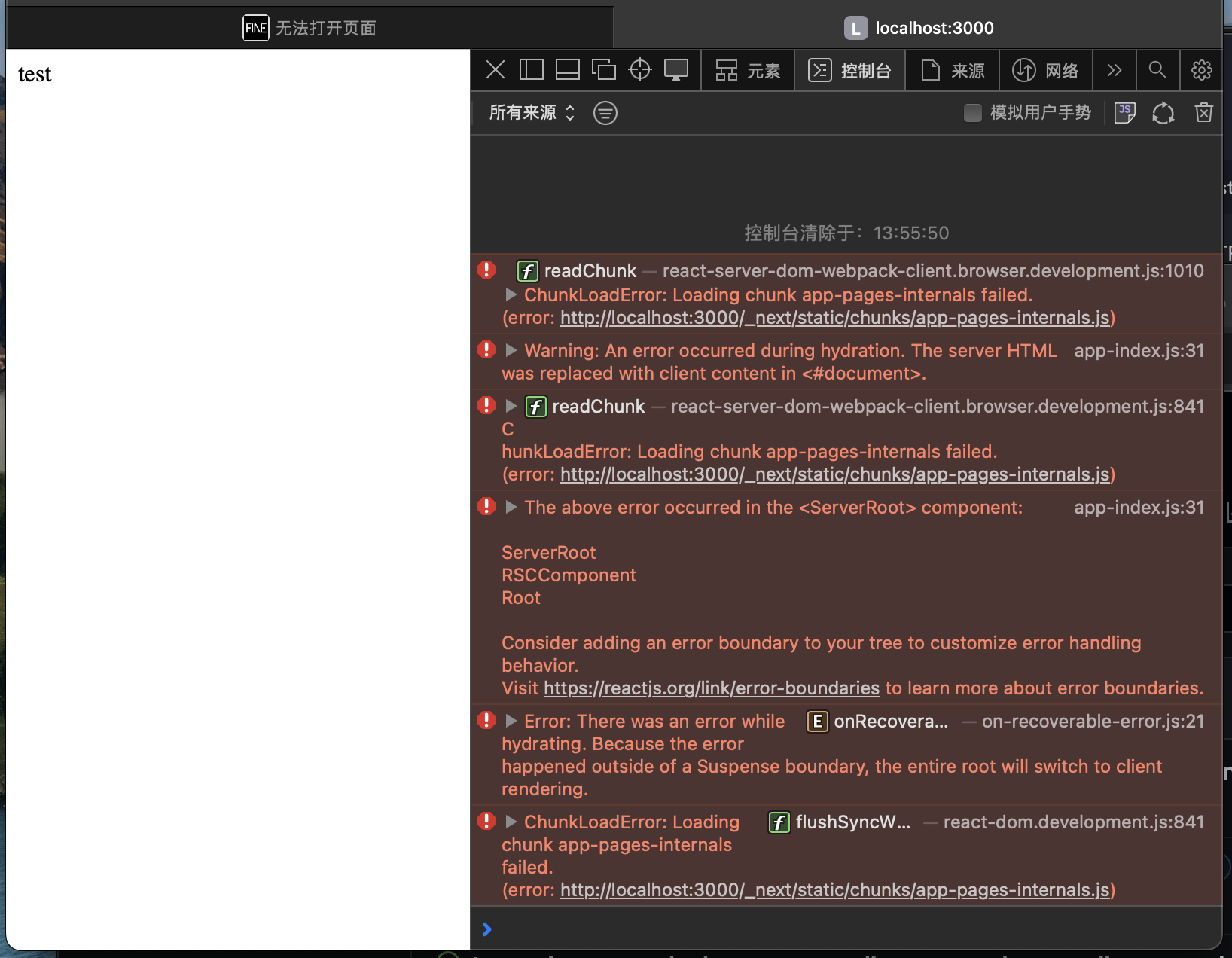 Next canary 13.4.13-canary.5 will crash in only Safari when server actions is enabled · Issue ...