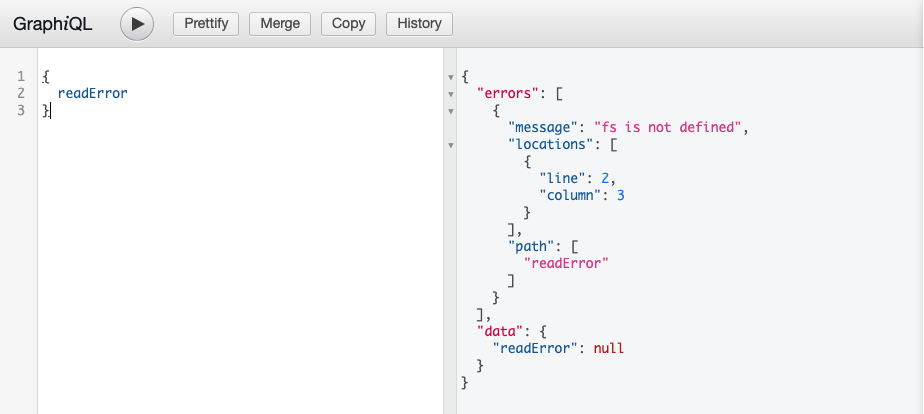 Extra Nesting Of Errors In Context Function · Issue 2885 · Graphql 3517