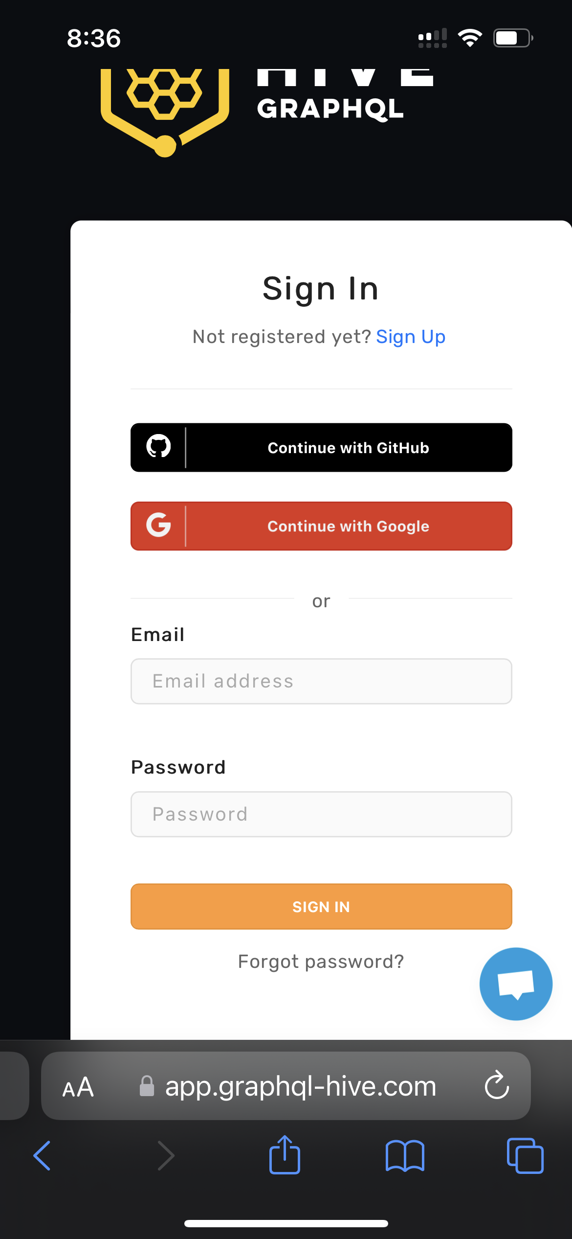 Make login look nicer for mobile · Issue #339 · graphql-hive/console · GitHub