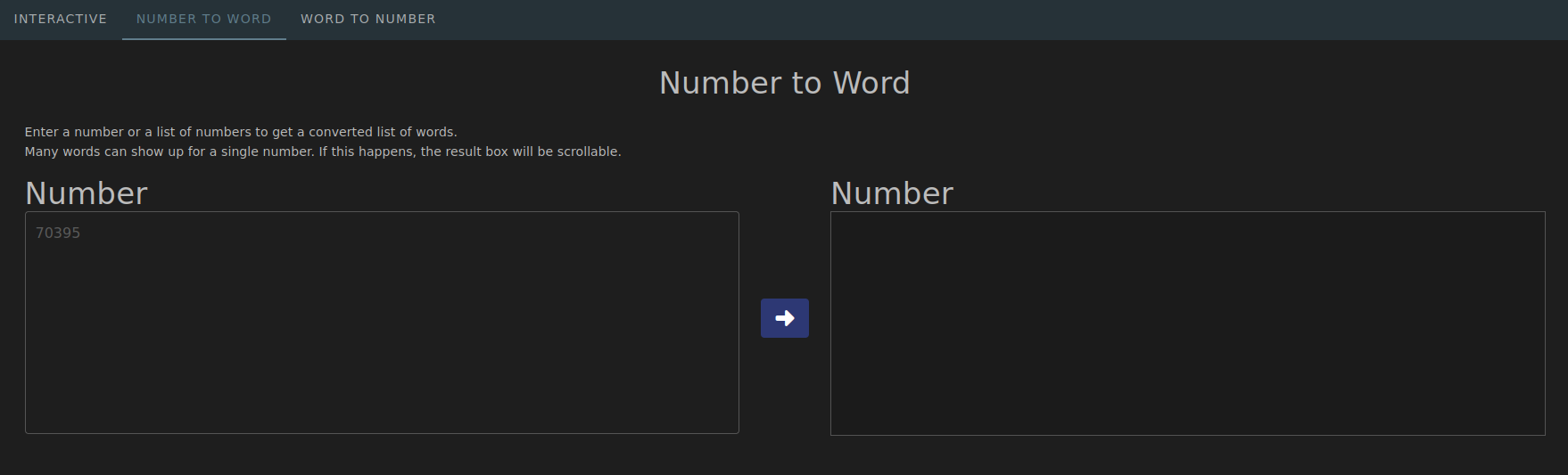 Typo in Number to Word: it says number to number · Issue #168 · gabe565/mnemonic-ninja · GitHub