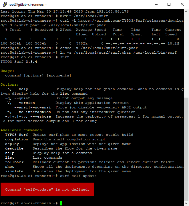 deploy breaks wit PHP fatal error in 3.3.6 · Issue #727 · TYPO3/Surf · GitHub