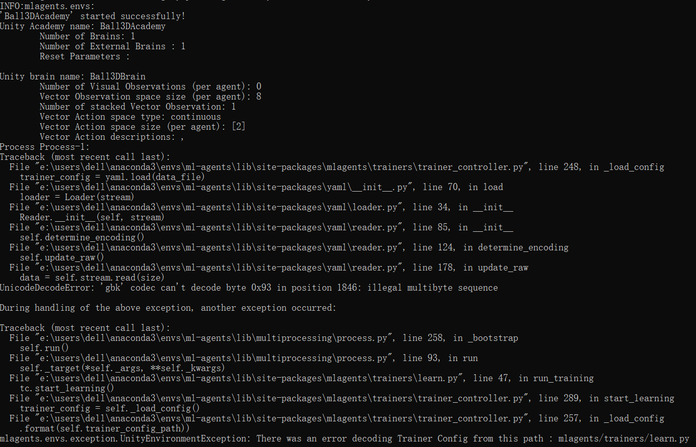 Not Able To Train The 3dball · Issue 1447 · Unity Technologiesml Agents · Github 