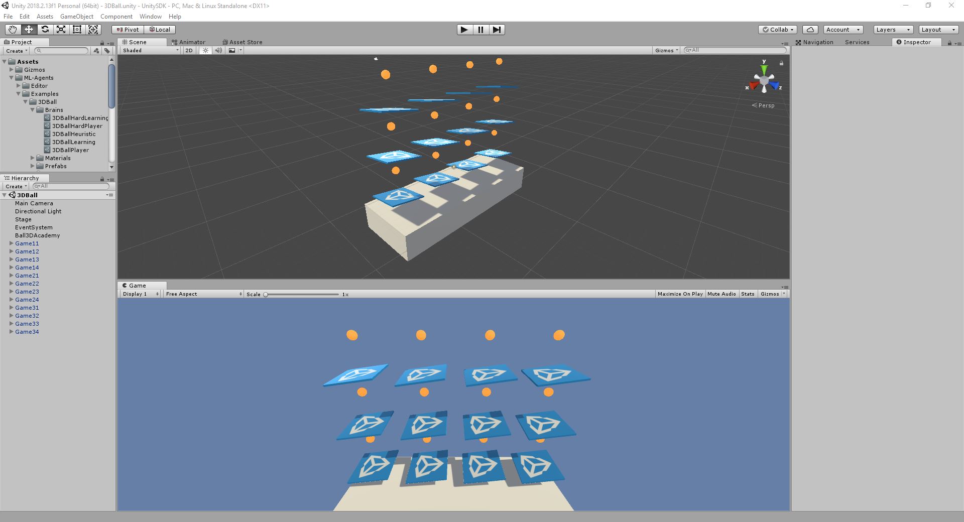 Not able to train the 3Dball · Issue #1447 · Unity-Technologies/ml-agents · GitHub