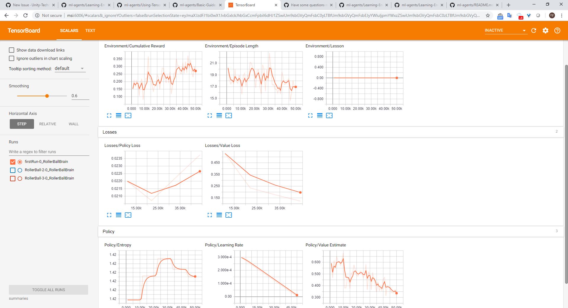 The result of the example of "Making a New Learning Environment" is greatly different · Issue ...