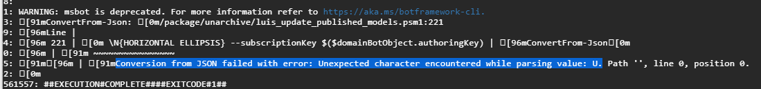 "Update available" reminder invalidate the output json schema · Issue #937 · microsoft ...