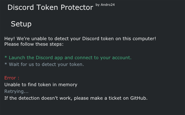 Unable to find token in memory · Issue #41 · andro2157 ...